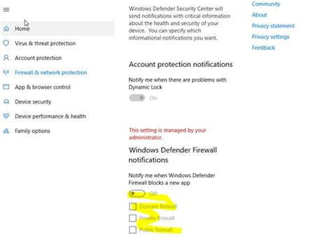 Group Policy How To Force The Notifications Of Defender Firewall Using Gpo Server Fault