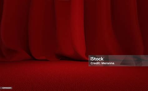 무대 나 바닥에 영화관 커튼 고전적인 커튼 템플릿 3d 렌더 일러스트 서커스 와 스탠드 업 장면 인테리어 연단에 대한 스톡 사진 및 기타 이미지 Istock