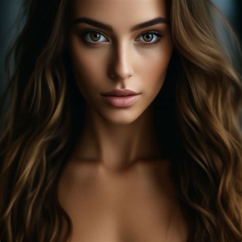 Красивая молодая женщина фото модельной внешности гиперреализм гипер