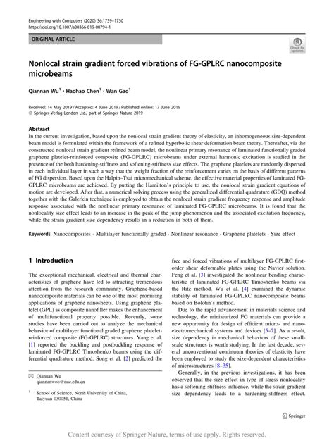 Nonlocal Strain Gradient Forced Vibrations Of Fg Gplrc Nanocomposite Microbeams