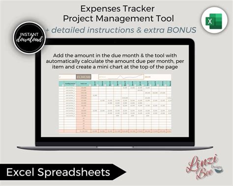 Project Costs Tracker Excel Spreadsheet For Project Management Finances By Cost Centre Track