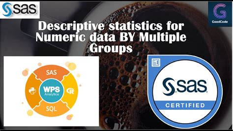 22 Sas Programming Descriptive Statistics For Numeric Data By