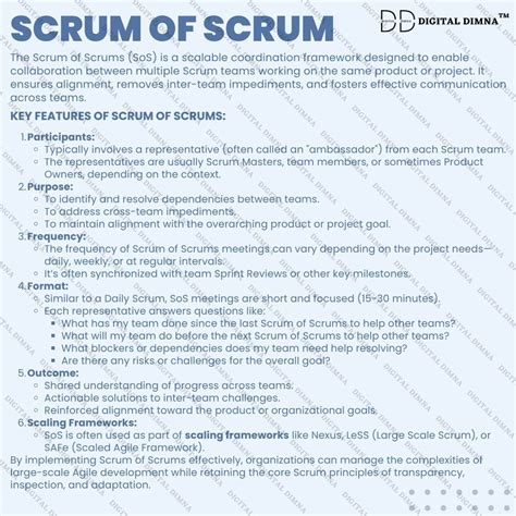 Effective Implementation Of Scrum Of Scrums Significantly Enhances The Scalability Of Agile