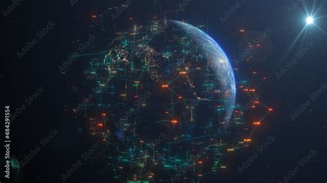 Global Technology Networks Using Cybersecurity Big Data Connectivity Cloud Computing Internet Of