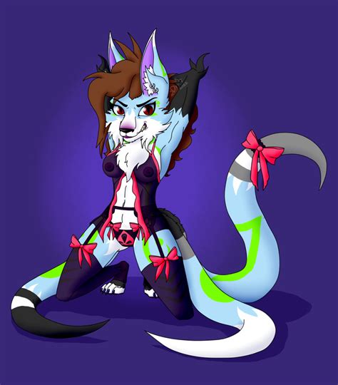 Rule 34 3 Tails Absurd Res Ambiguous Gender Anthro Blue Body Blue Claws Blue Fur Brown Hair