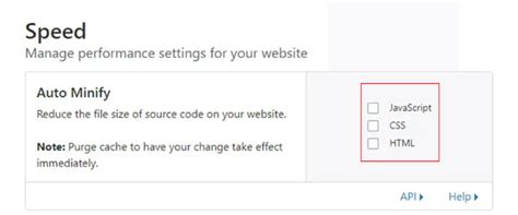 Cloudflare Auto Minify How To Enable And Disable Wordpress Site