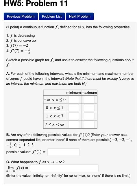 solved hw5 problem 11 previous problem problem list next