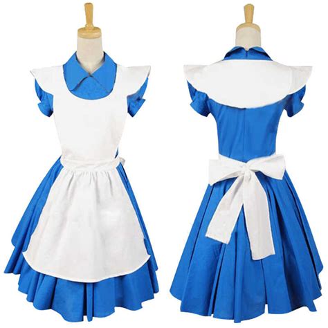 8 Alice Cosplay Dress Fantasy Outfit Cartoon Wonderland Disguise