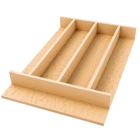 REV A SHELF INC 18 Right Size Utensil Drawer Insert Maple Rev A Shelf 4WUT 18SH 1