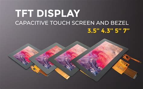 TFT Color Display With Touch Screen And Bezel