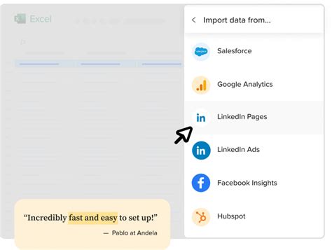 connect linkedin to excel in 1 minute
