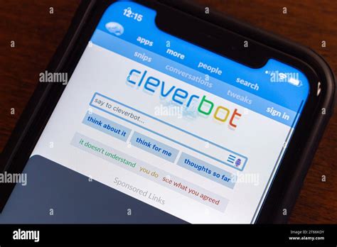 vancouver canada oct 16 2023 website of cleverbot ai chatterbot