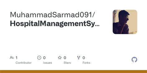 Github Muhammadsarmad091hospitalmanagementsystem