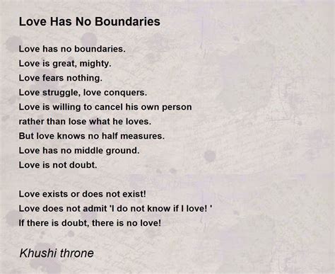 Love No Boundaries Quotes