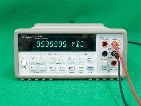Hp Agilent 34401a Used Digital Multimeter 6½ Digit Tested And Spot On Leads Ebay