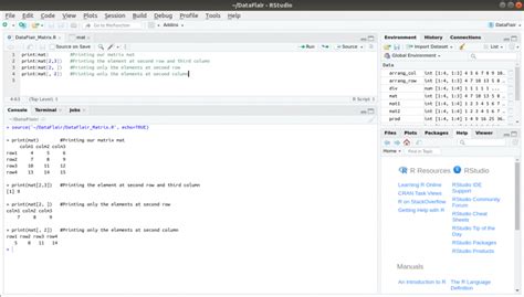 how to create and access r matrix 5 operations that you must check
