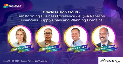 Dotsolved Systems Inc On Linkedin Ascend2024 Dotsolved Oraclecloud