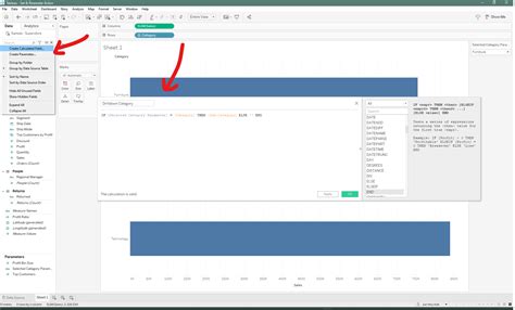 How To Drilldown Bar Charts In Tableau Using Parameter Actions The