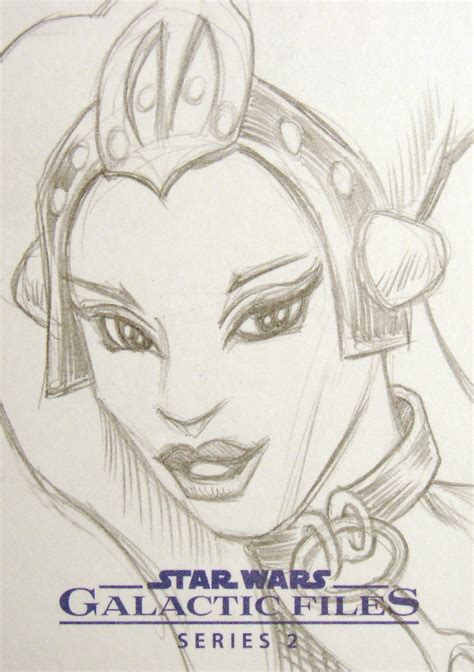 Oola Sketch Card Oola Jabbas Twilek Slave Foto 37293251 Fanpop