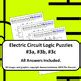 Electric Circuit Logic Puzzle With Batteries Light Bulbs Switches
