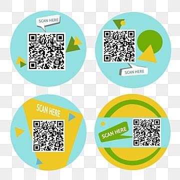 Qr Codes Clipart Vector Circle Qr Code Label Design Colorful Qr Code Qr PNG Image For Free