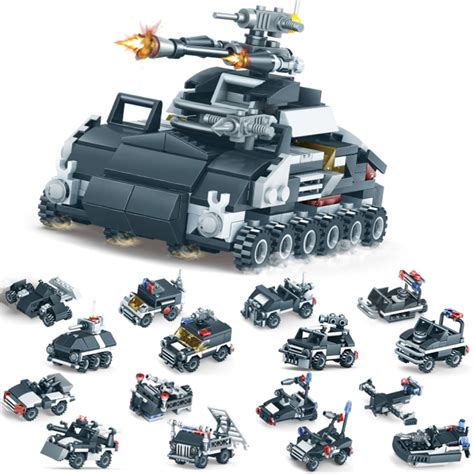 8 In 1 Kazi 드래곤 Swat 팀 어린이 Diy 계몽 조립 빌딩 블록 교육 지능 장난감