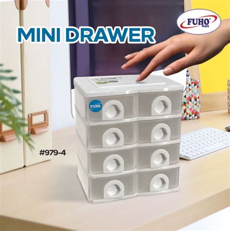 Fuho Mini Double Drawer 4 Layers Desk Organizer Multi Purpose Mini Drawer Lazada Ph
