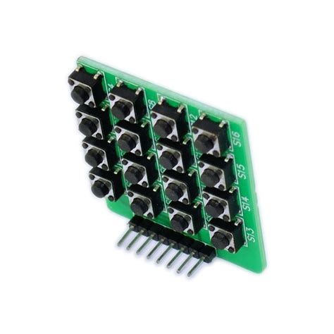 4x4 matrix micro switch module 16 button in line button mcu external