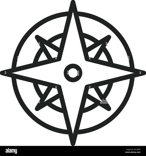Windrose Icon Vector Image Stock Vector Image And Art Alamy