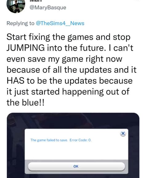 The Sims 4 Game Not Saving And Showing Error Code 0 Insider Paper