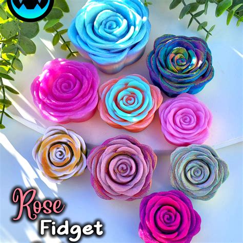 3d Printable Rose Spinner By Cinderwing3d