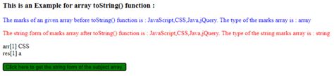 JQuery Array To String Learn The Working Of The JQuery Array ToString