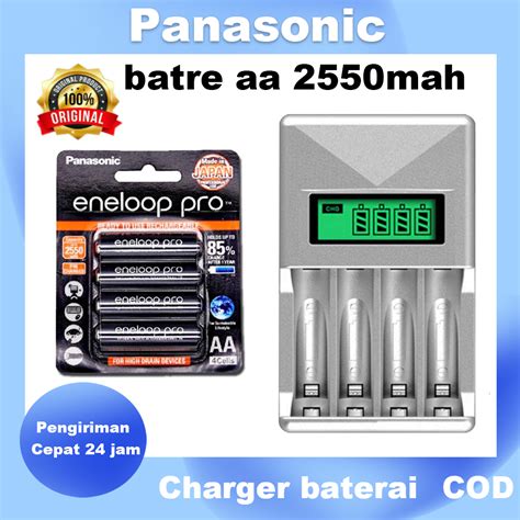 Jual Baterai Eneloop Pro Asli Baterai Isi Ulang Aa Atau Aa X Pc Batre Aa Charger Baterai