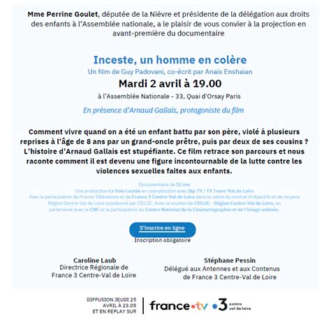 Inceste Un Homme En Col Re Francetvpro Fr