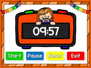 Classroom Timer 10 Minutes Teacher Gameroom