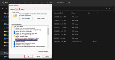 How To Show Hidden Files In Windows