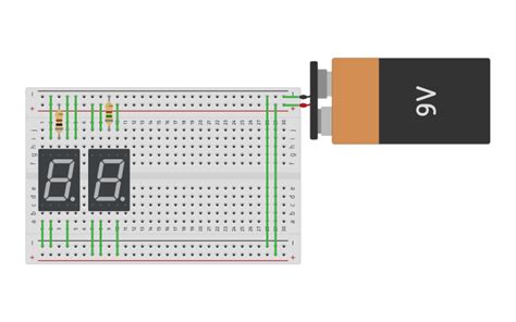 Circuit Design 7 Segment Tinkercad