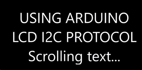 using arduino lcd i2c protocol scrolling text… munzur da kod akışı
