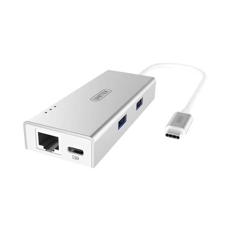 UNITEK TYPE C 2 PORT USB3 0 HUB WITH POWER DELIVERY AND GIGABIT ETHERNET Linkqage