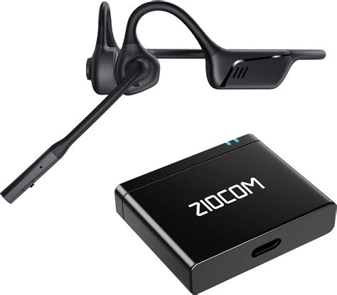 Amazon Com ZIOCOM Pin Bluetooth Adapter With Open Ear Bone Conduction Headphones Aptx Low