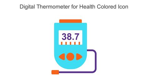 Digital Thermometer For Health Colored Icon In Powerpoint Pptx Png And