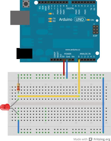 Определение сопротивления светодиода Аппаратная платформа Arduino