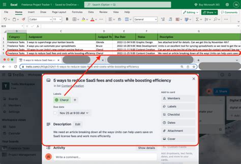 how to sync trello to excel with automated updates in 2024