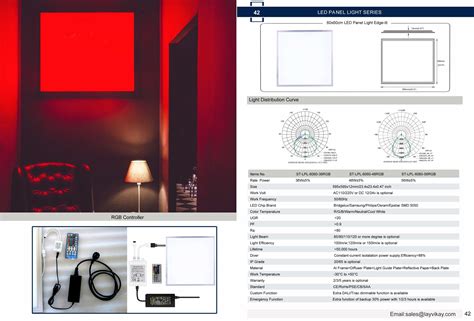 RGB Led Panel Light 36W 48W 56W Multi Color Lighting