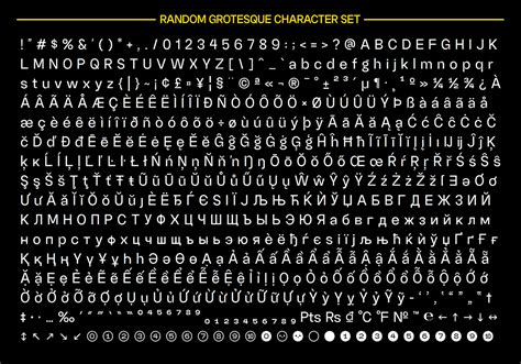 Random Grotesque Typeface Behance