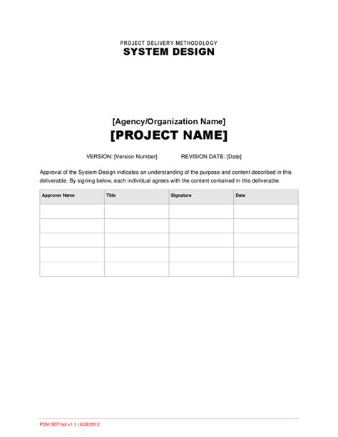 System Design Template In Word And Pdf Formats Page 3 Of 10
