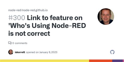 Link To Feature On Whos Using Node Red Is Not Correct · Issue 300 · Node Rednode Redgithub