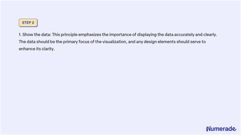Solved What Are Edward Tuftes Six Design Principles For Data Visualizations Discuss Which
