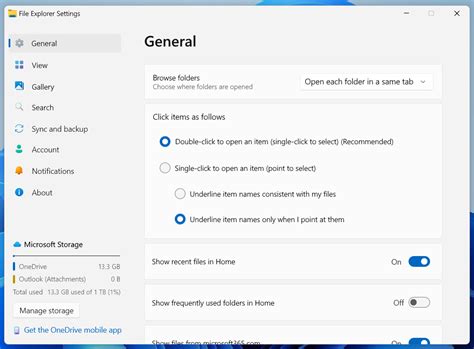 What If File Explorer Options And Onedrive Settings Combined Into One Component R Windows11concepts