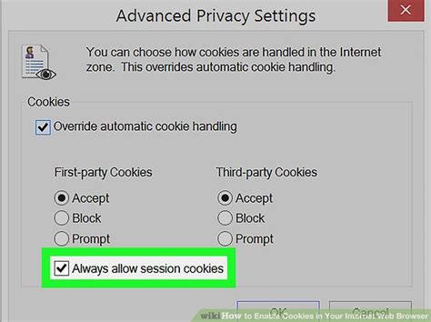 8 Ways To Enable Cookies In Your Internet Web Browser Wikihow